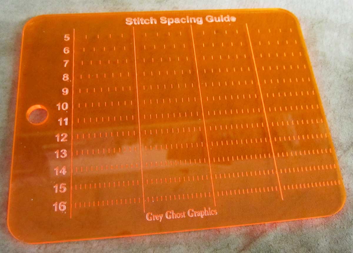 Stitch Spacing Guide. Find the perfect SPI!