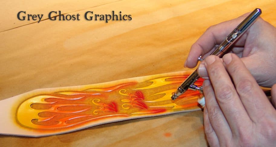 Airbrushed Flames - Grey Ghost Graphics