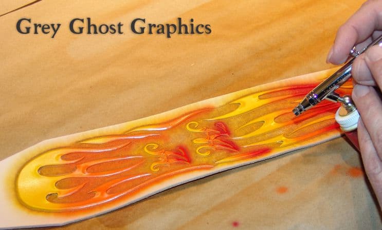 Airbrushed Flames - Grey Ghost Graphics